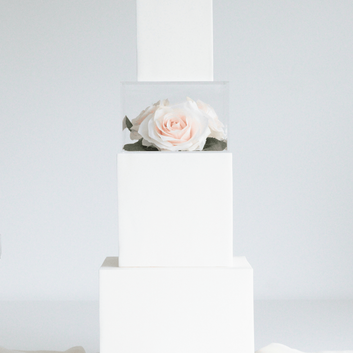 Square Acrylic Fillable Clear Tier Separators | Prop Options